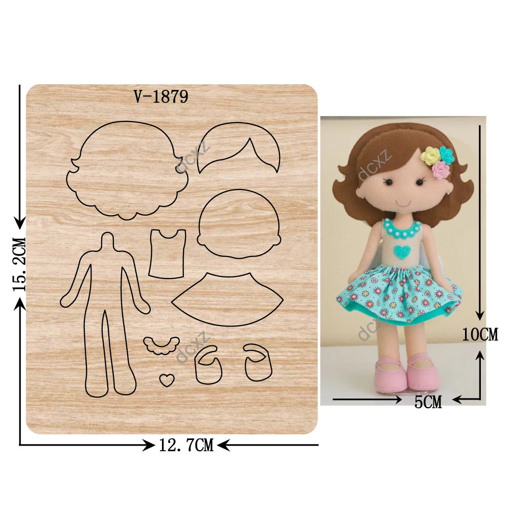 New girl wooden dies cutting dies for scrapbooking Multiple sizes V ...
