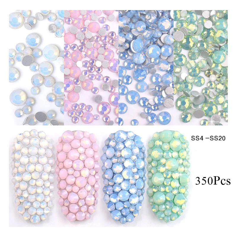 Nail-Art-Rhinestone-Mix-SS4-SS20-Size-Pearl-Flatback-Crystal-Nail ...