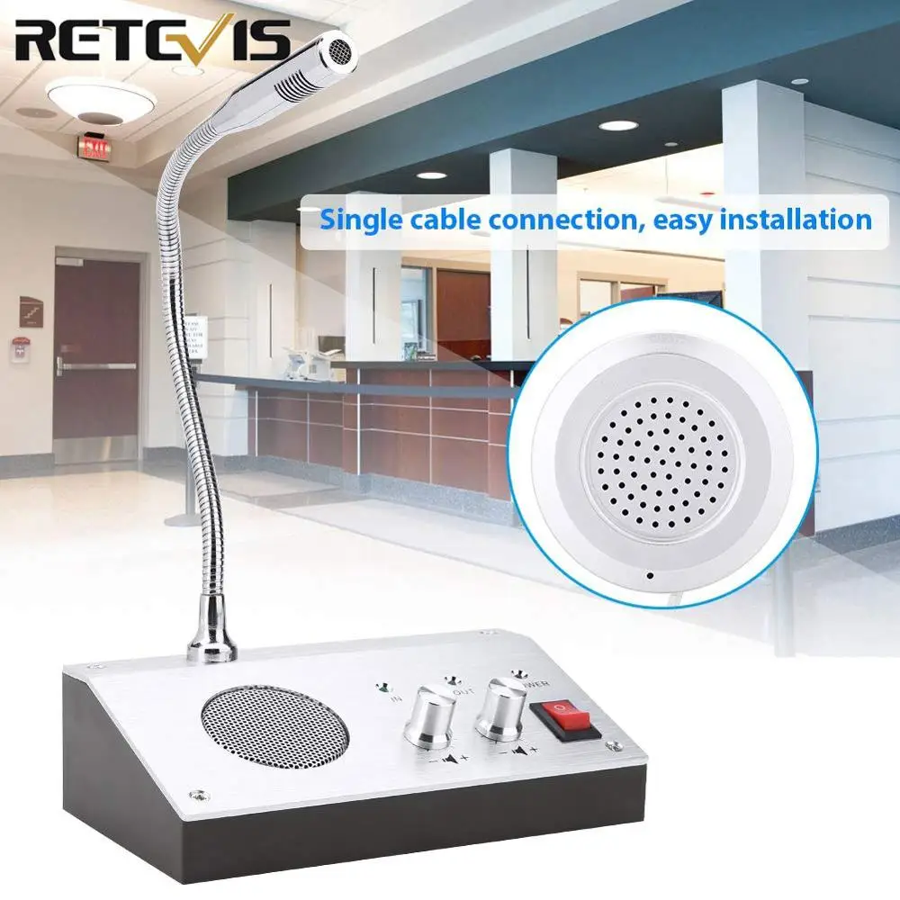 Retevis RT 9908 Dual Way Counter Interphone Audio Record Anti ...