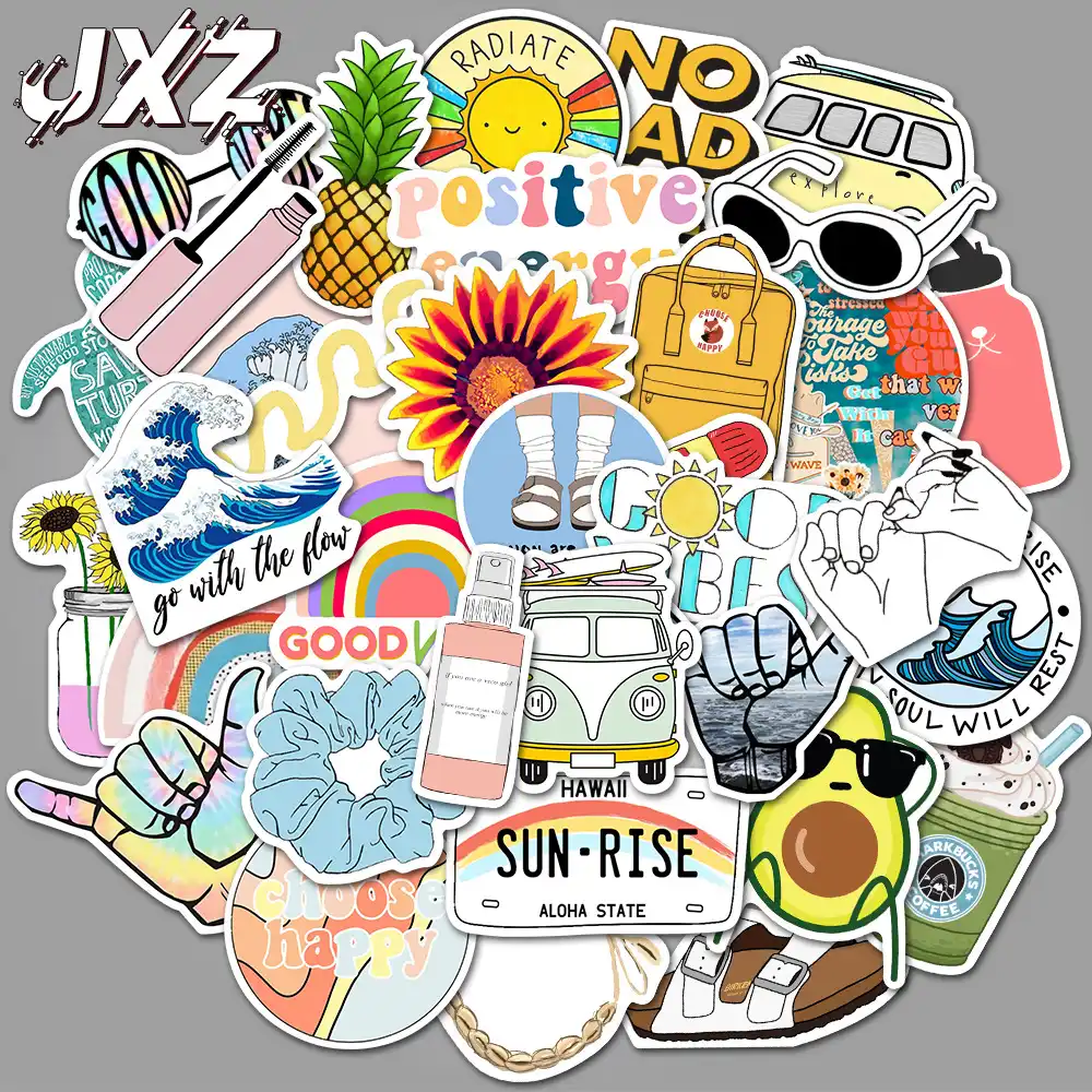 Vsco Stickers Pack 10Pcs Cute Stickers Aesthetic Stickers Vinyl Vsco ...