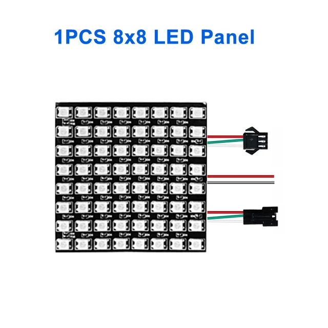 DC5V WS2812B Led Panel Individually Addressable Screen Matrix With ...