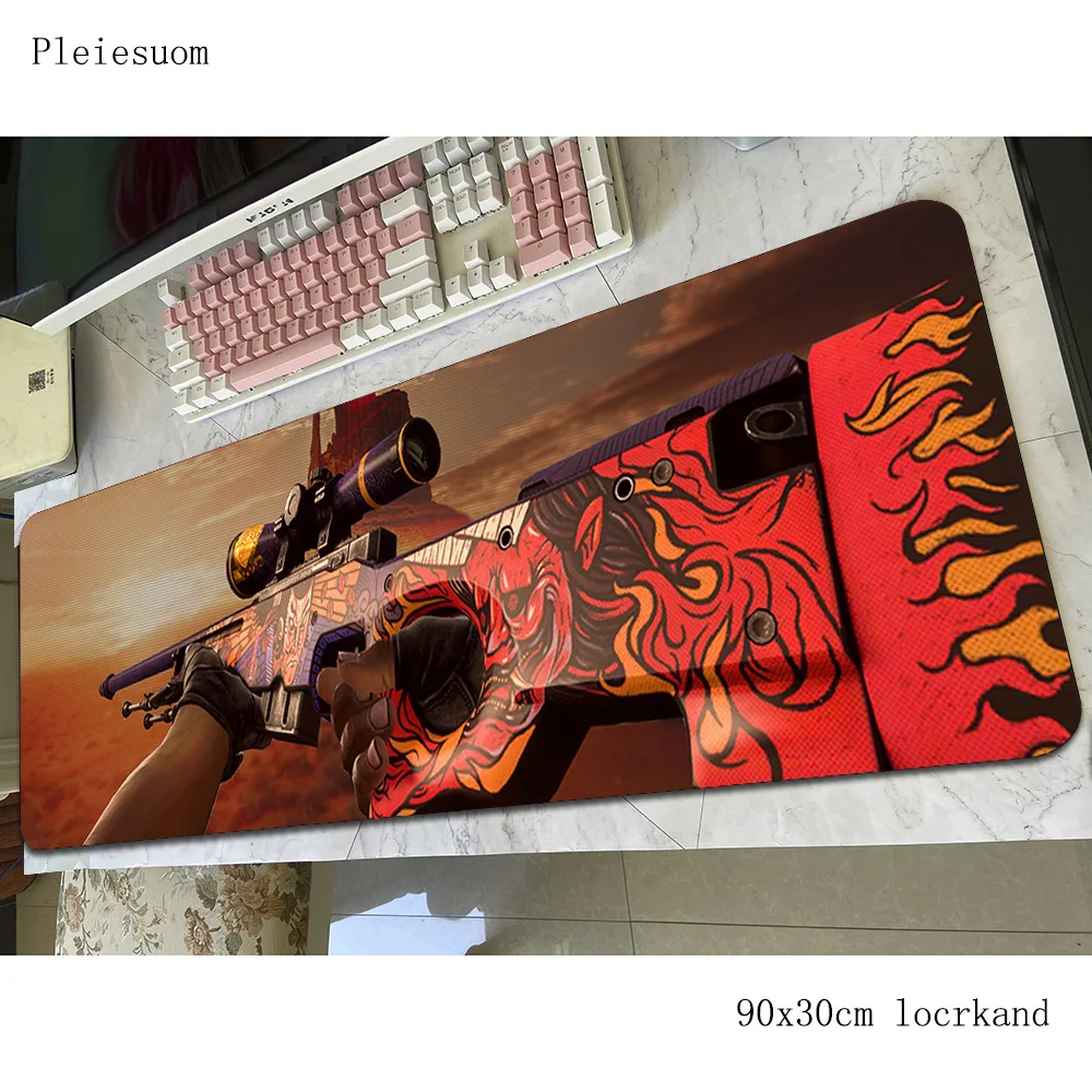 csgo mouse pad 90x30cm gaming mousepad anime Christmas gifts office ...