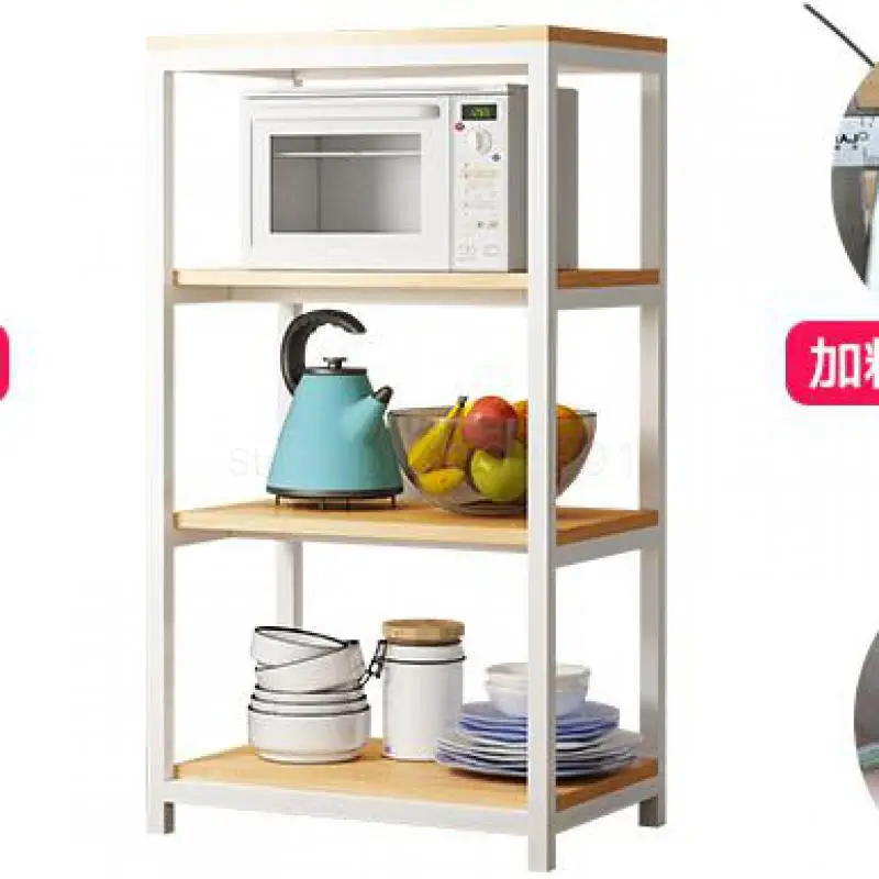 Kitchen Shelf Floor Multi layer Household Microwave Oven Rack Storage ...