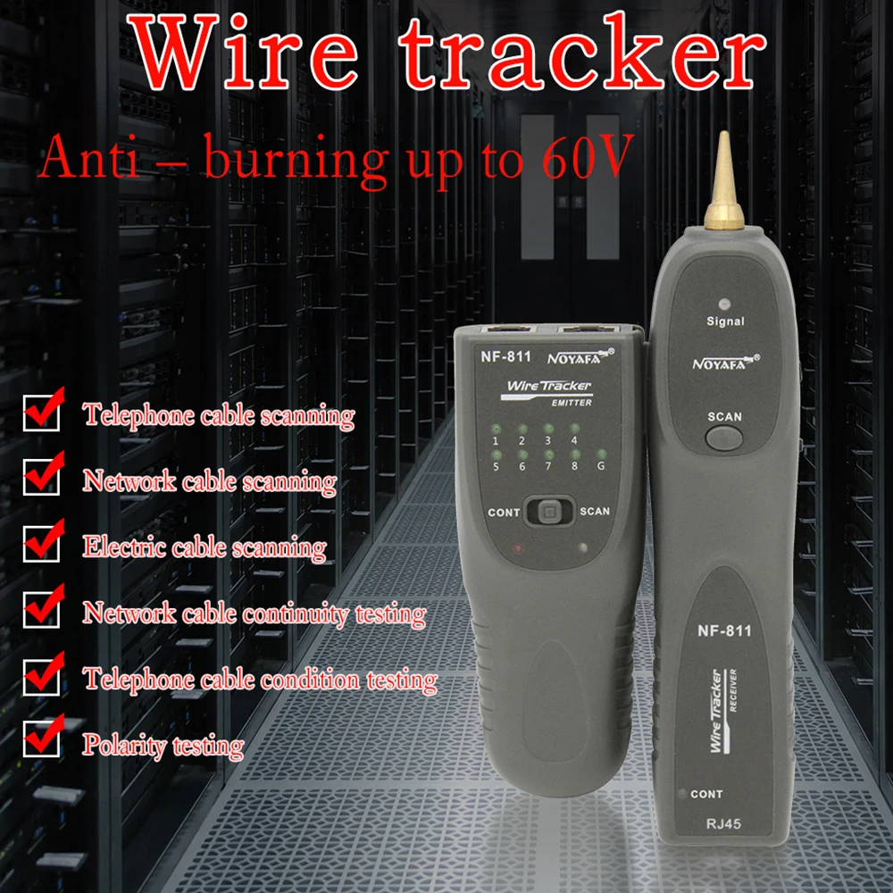 NOYAFA probador de Cable de red NF 811 RJ45, rastreador de Cable ...