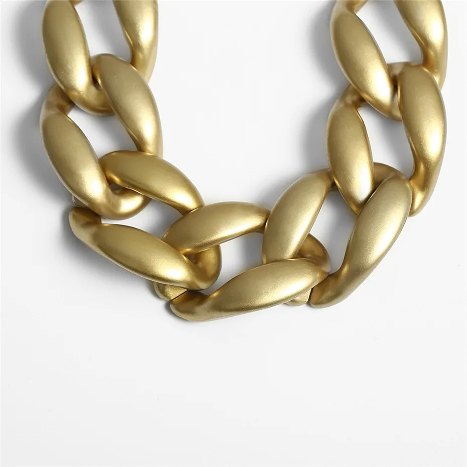 Exaggerated Gold Color Chunky Collar Necklace | Muduh Collection