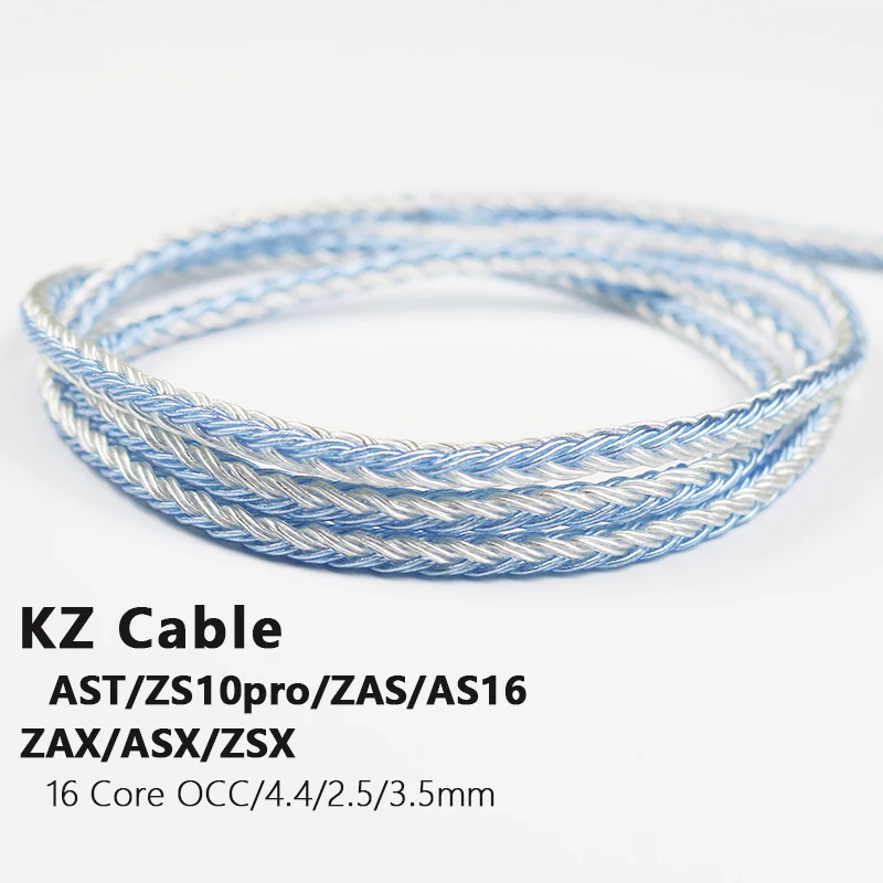 KZ-Cable-For-AST24-AS24-ZAS-ZAT-ZAR-PR1Pro-OCC-16-Core-Earphones-Silver ...