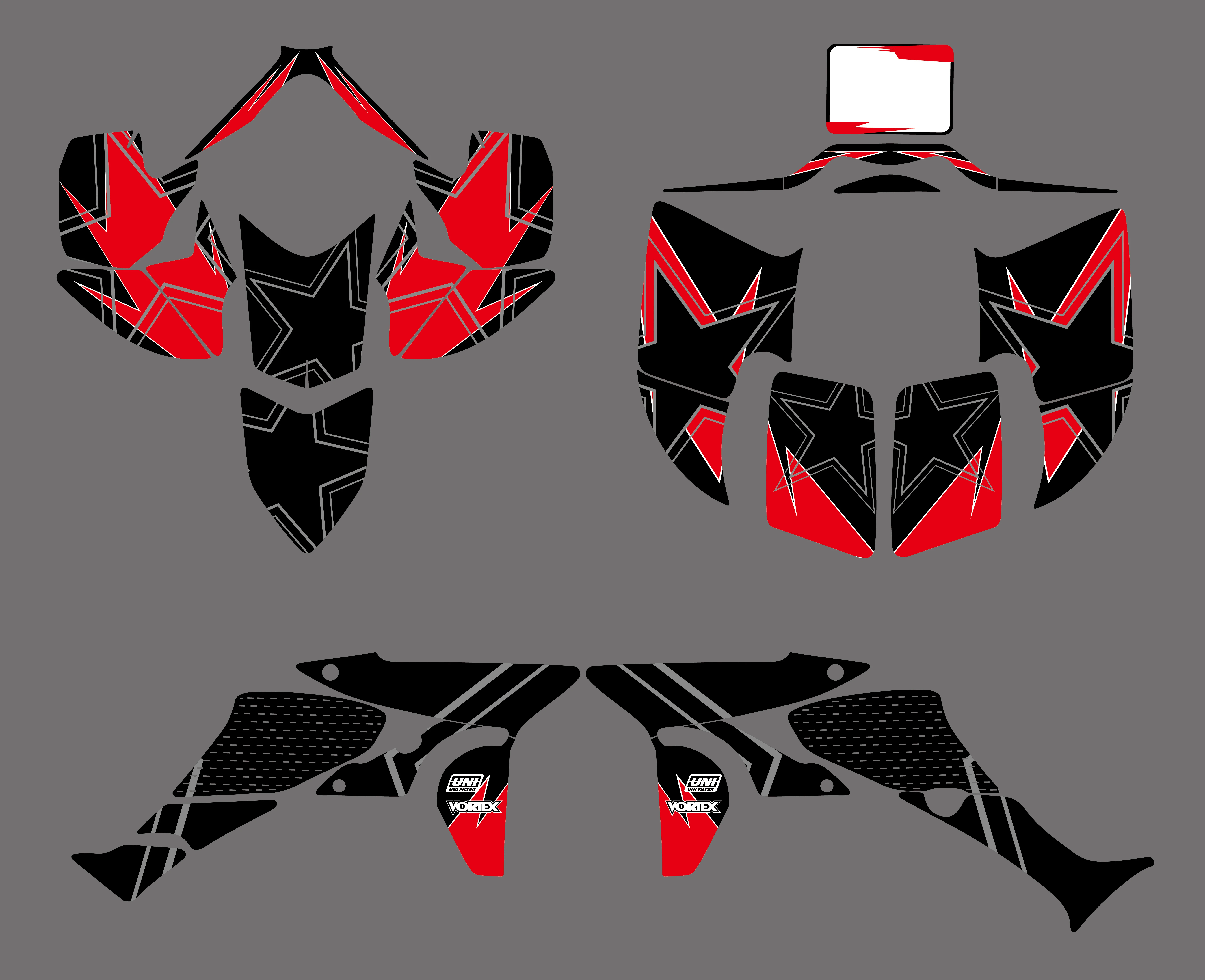 New Motorbike DECALS STICKERS Graphics Kits Fit for Honda TRX450R TRX ...