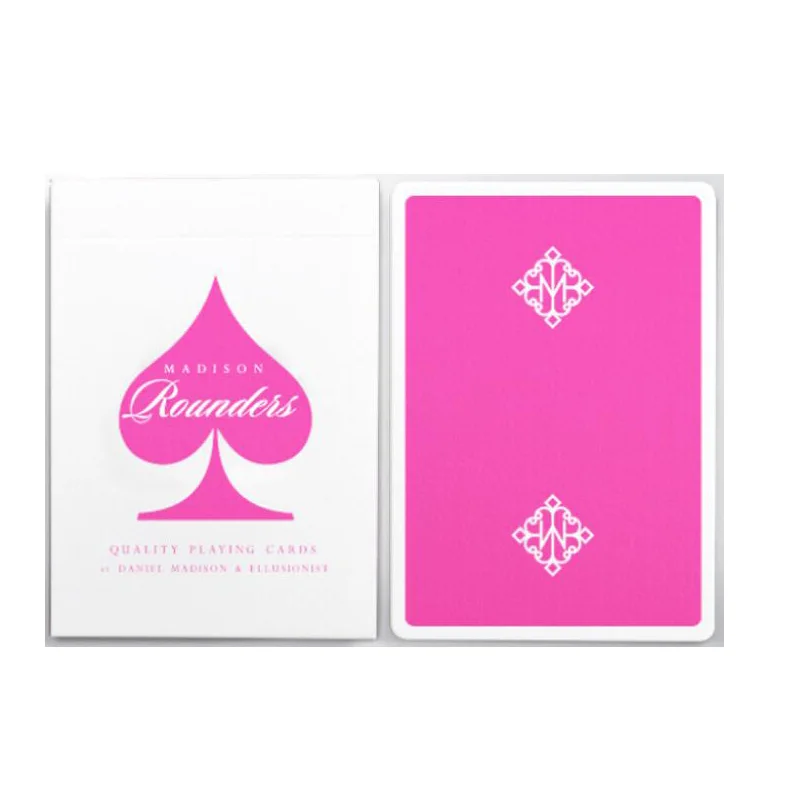 Pink Madison Rounders Deck Playing Cards Deck Magic Tricks Magic Props ...
