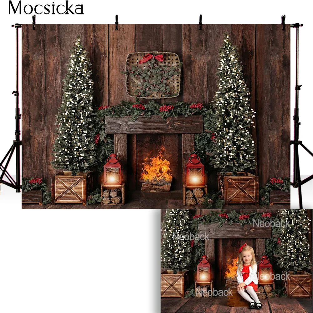 Rustic Merry Christmas Background