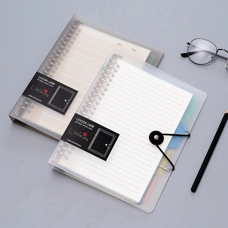 A5-A4-B5-Matte-Binder-Loose-Strap-Loose-Leaf-Notebook-Paper-Planner ...
