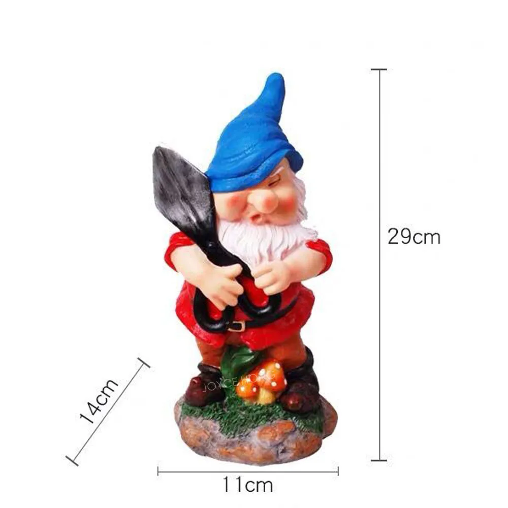 1pc Polyresin Garden Dwarfs Decorations Gnome Statue Outdoor Ornaments ...