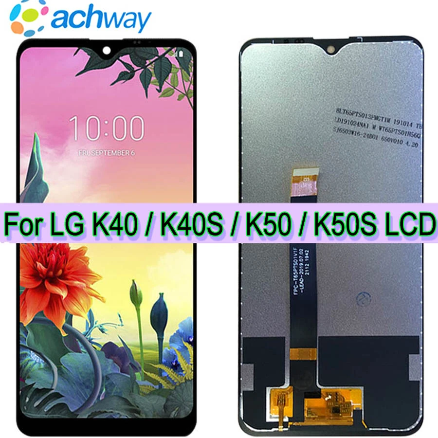 Testado 6.5 tested for para lg k50s display lcd tela de toque digitador ...