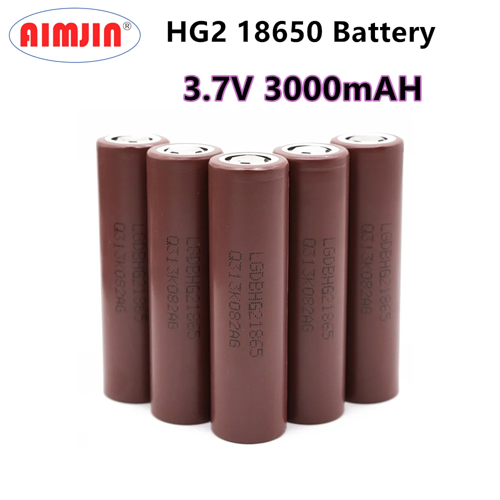 정품 HG2 18650 3000mAh 배터리, Hg2 전원 충전식 배터리 전용, 18650HG2 3.7V 방전 20A|교체배터리 ...