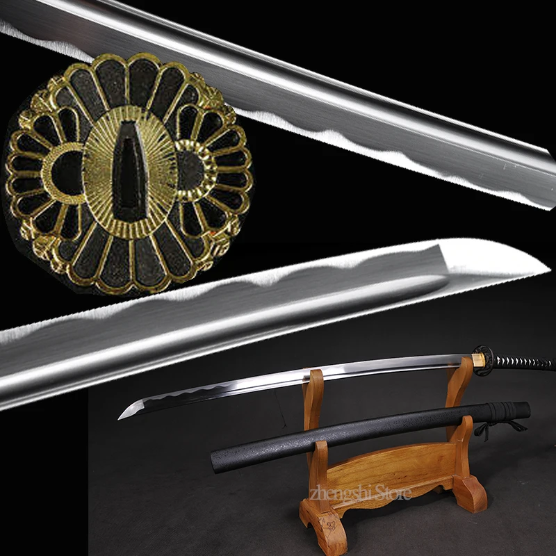 Real ninjato japonês katana 1060 alta lâmina de aço carbono samurai ...