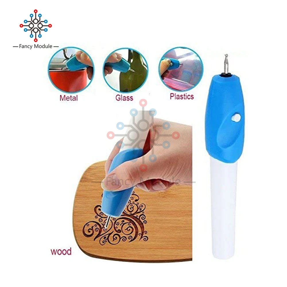Mini Drill Engraving Pen Cordless Rotary Electric Graver Tool Diy ...