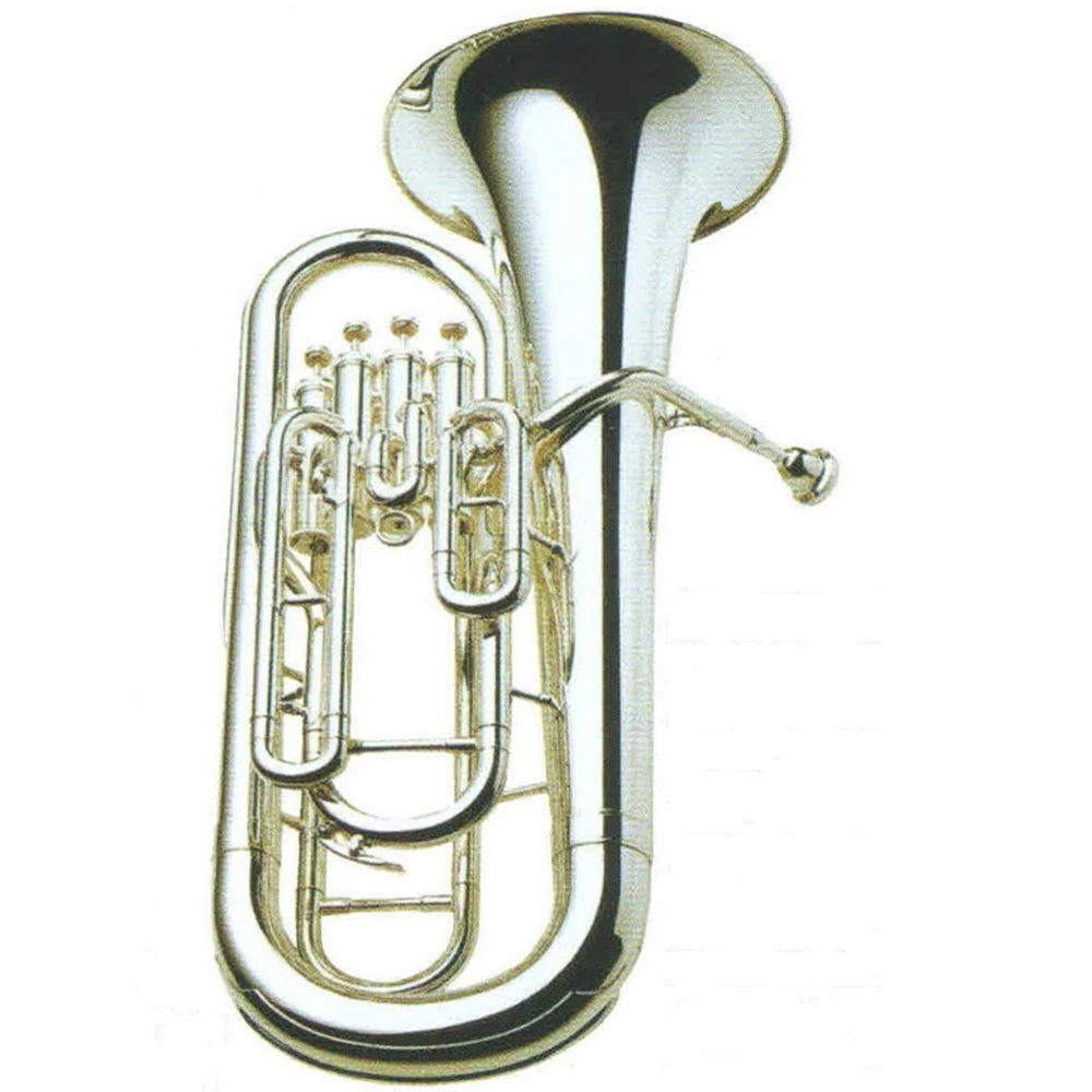 Eufonio Chapado en plata de alta calidad, 4 pistones|Tuba| - AliExpress
