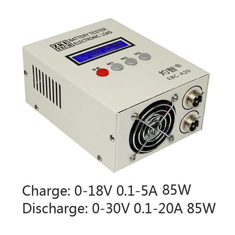 Lithium Battery Capacity Tester Fe Battery Tester Charge 5A Dischage ...