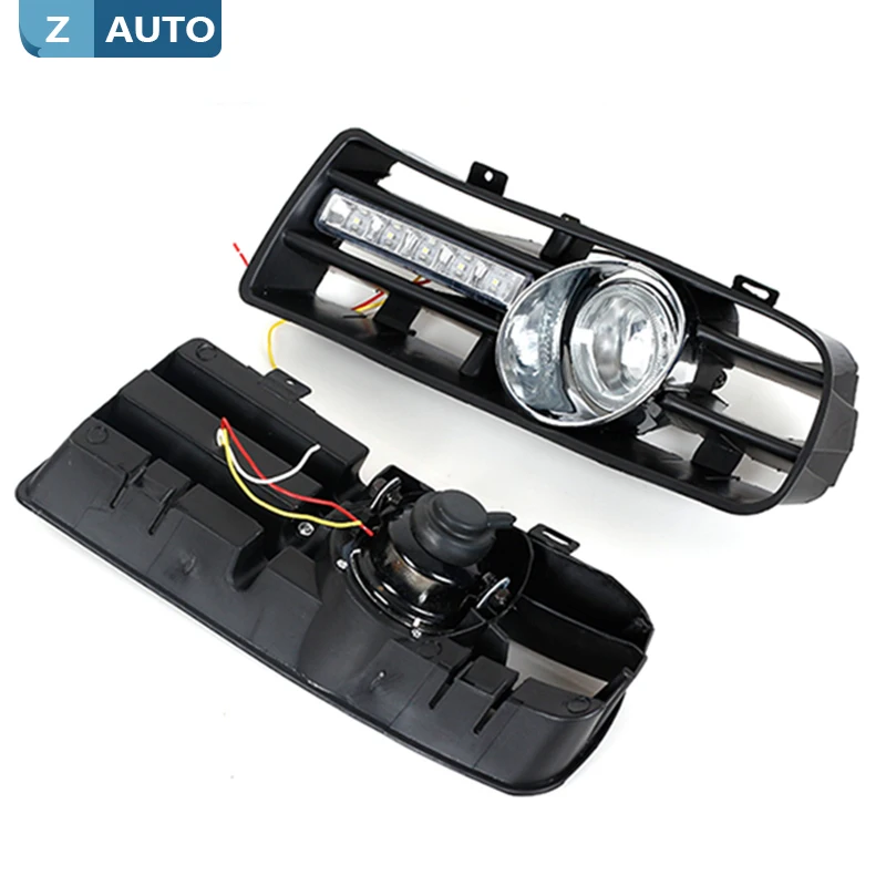 1-Pair-Car-LED-DRL-Headlights-For-VW-Golf-MK4-1997-2006-Day-Running ...