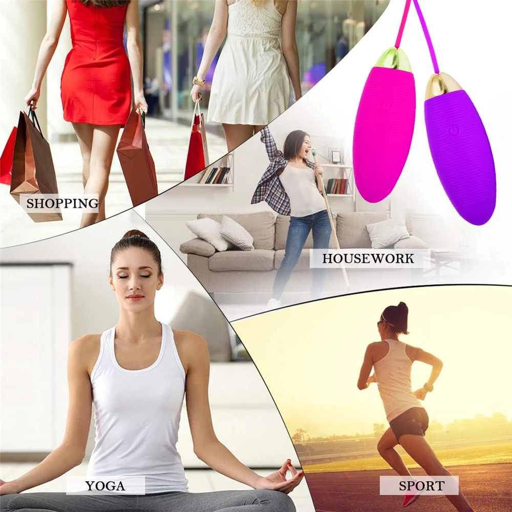 Oeuf vibrant,Œuf de saut de baleine sans fil, stimule le clitoris ...