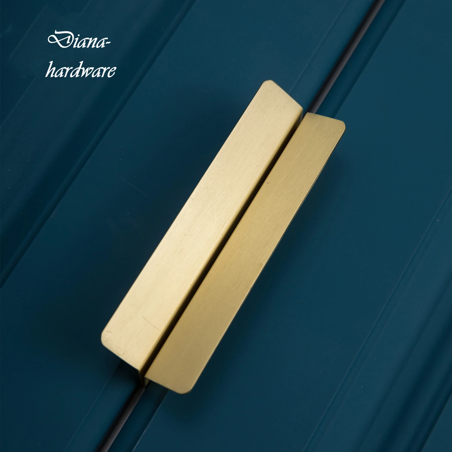 Brass Cabinet Door Handle Rotating Platform Invisible Handles Wardrobe ...