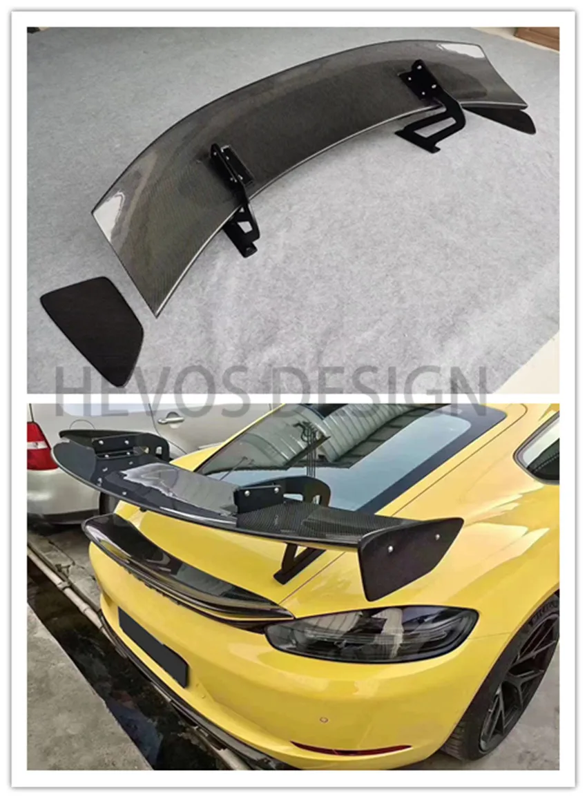 Carbon-fiber-tail-fin-spoilers-for-cayman-Boxster-987-981-718-GT ...