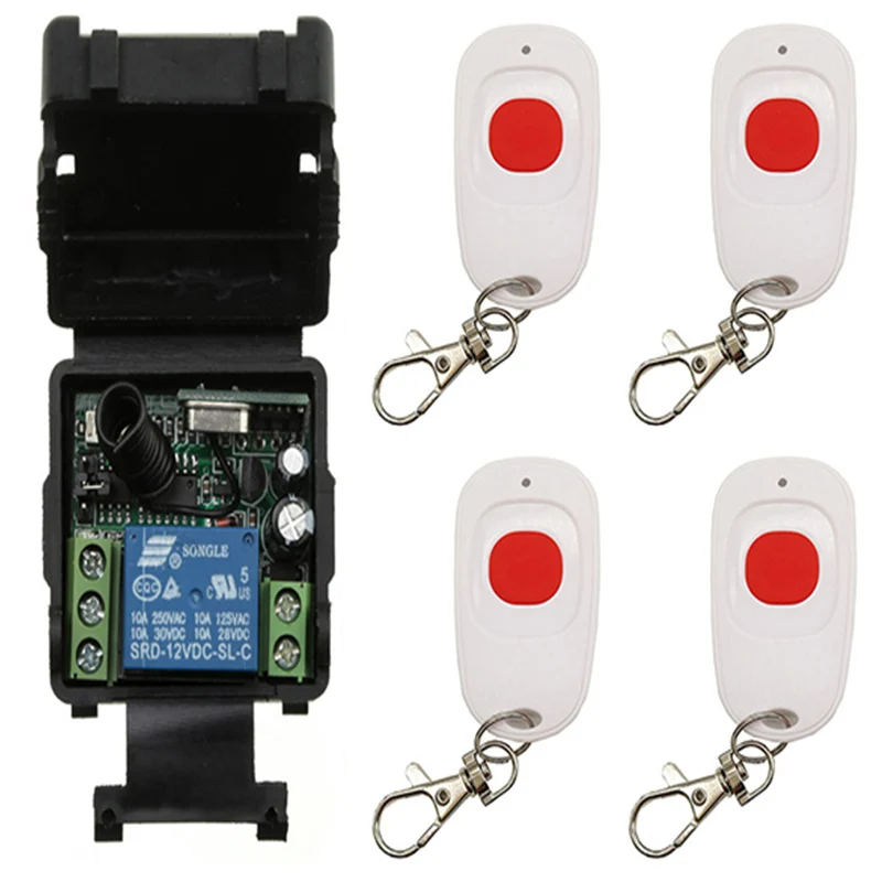 Mini Size Dc12v 24v 1ch 1ch 10a Rf Wireless Remote Control Switch ...
