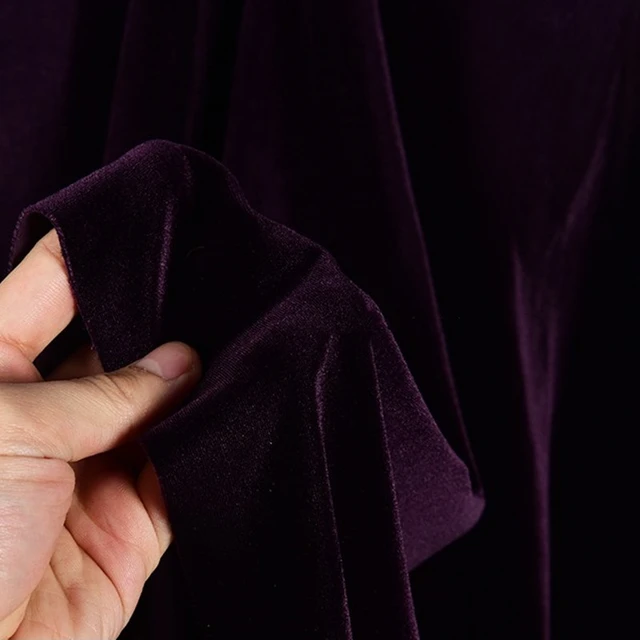 Dark Purple Velvet Fabric