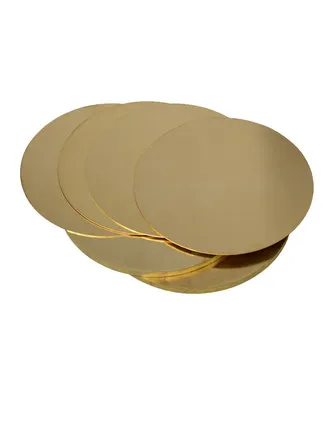 Plaque circulaire en laiton, diamètre 50mm 200mm, épaisseur 0.8mm, 1 ...