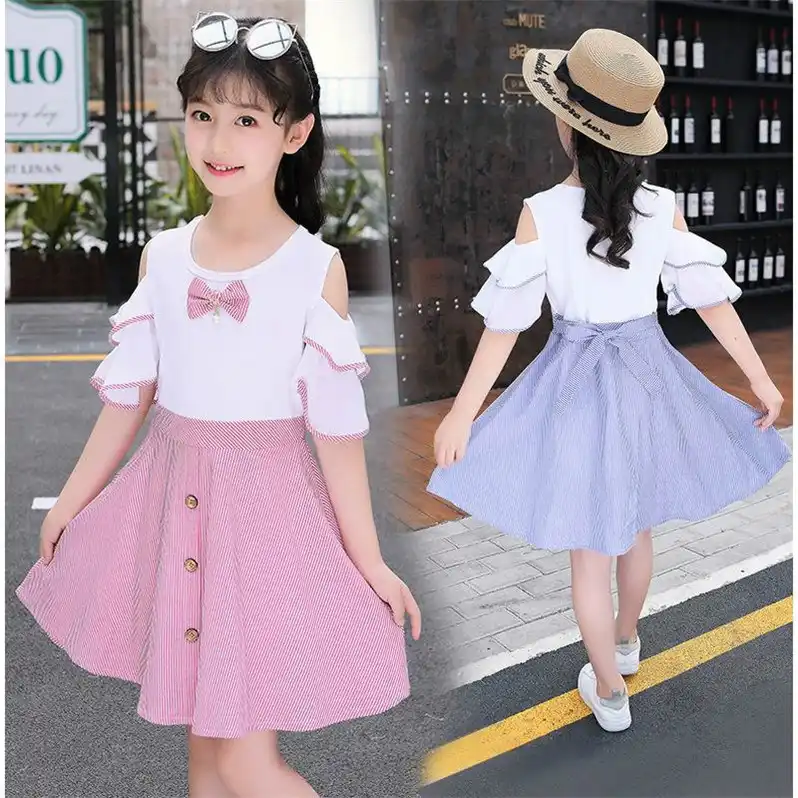 Venta > vestidos sencillos para niña de 10 años imagenes > en stock