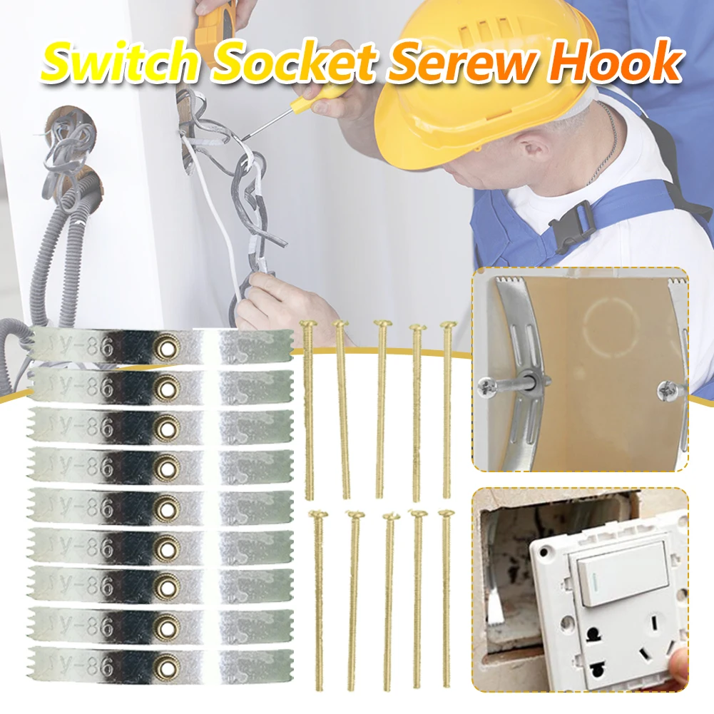 10pcs 86*86 Dark Box Repair Screw Manganese Steel 86 Type Junction Box ...