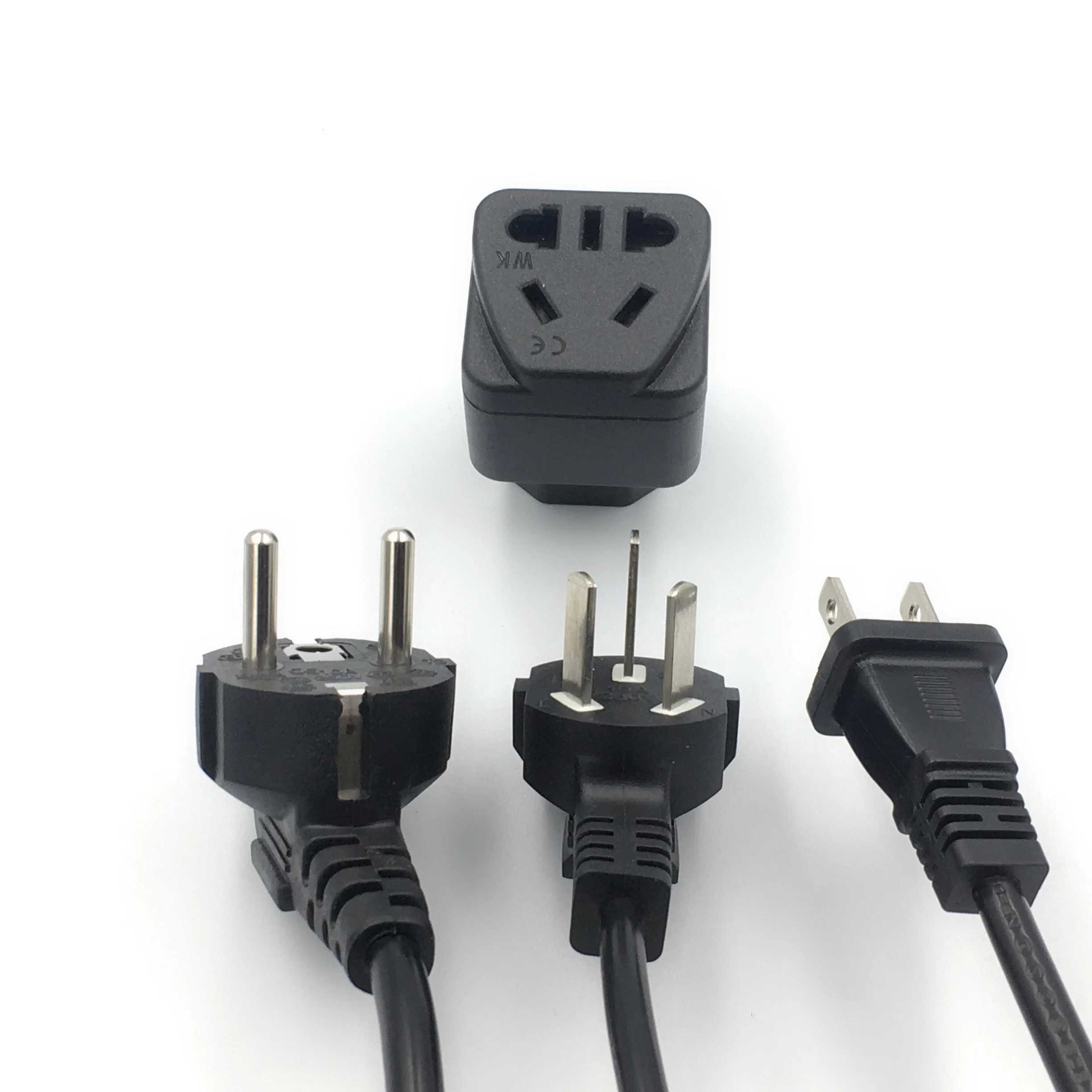 Shop Generic Cn/au/eu To Usa 2-Pin Travel Plug Adapter Convert Europe ...