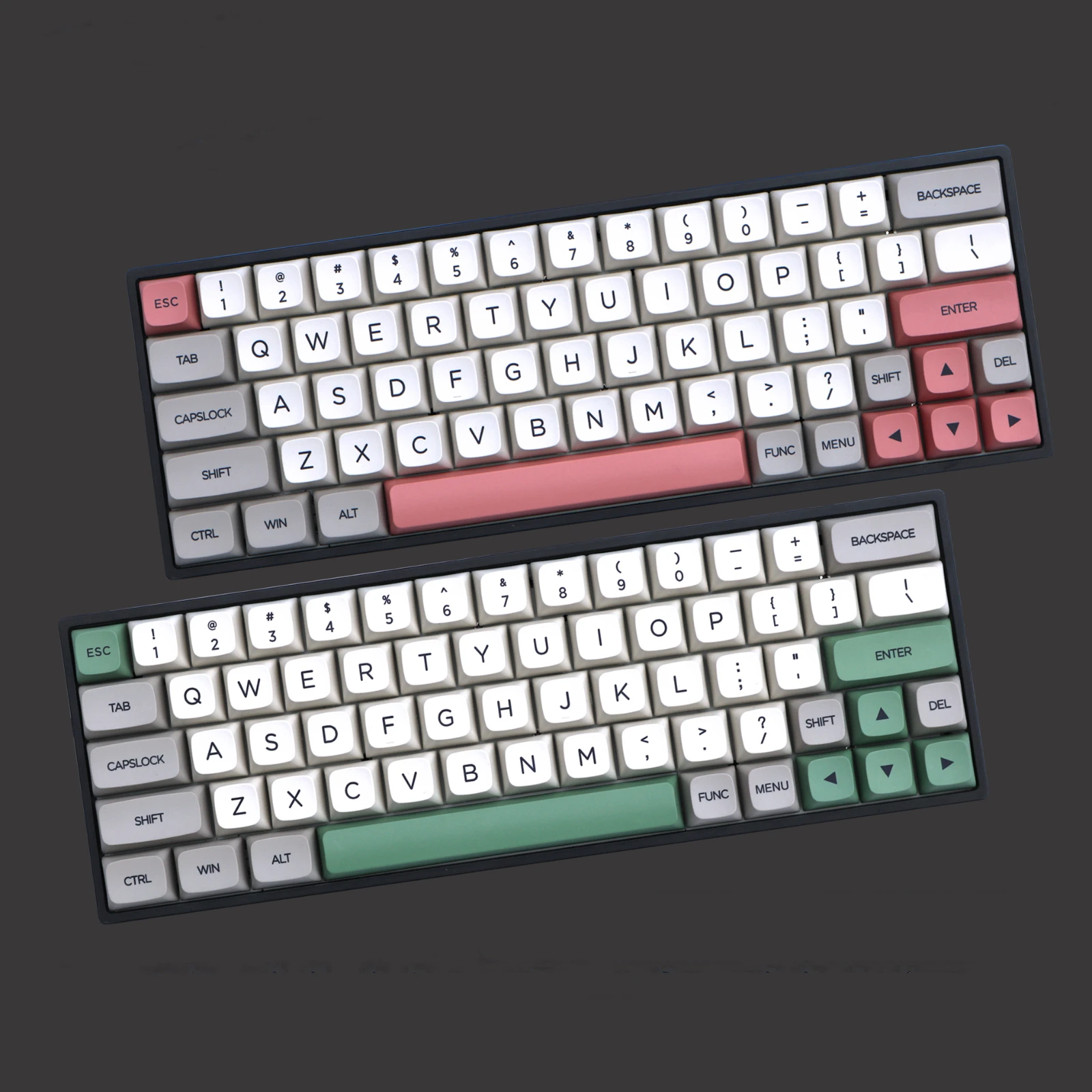134 Keys/set 9009 Retro Gray White Keycaps Pbt Dye Sublimation Key Caps ...