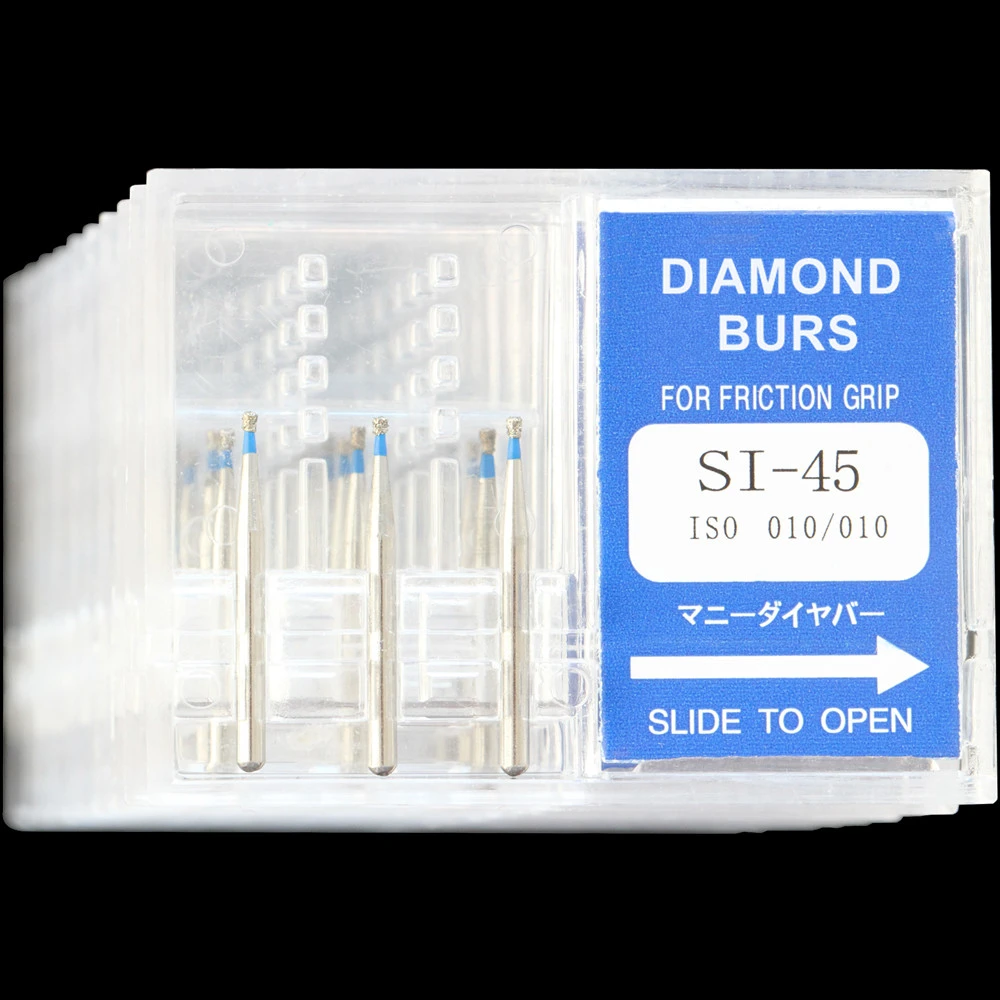 10 Packs Dental Diamond Bur SI 45/SI 47C/DI 41 DIA BURS Polisher Drill ...