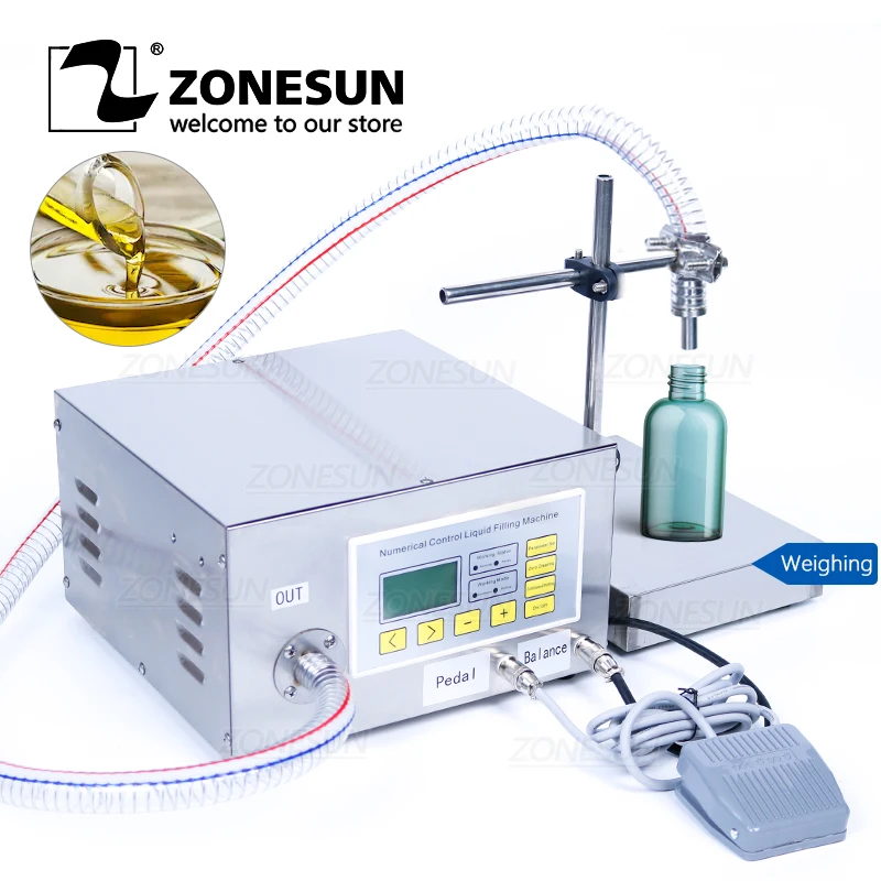 ZONESUN ZS GP631 Semi Automatic Filling Machine Single Head Lubricating ...