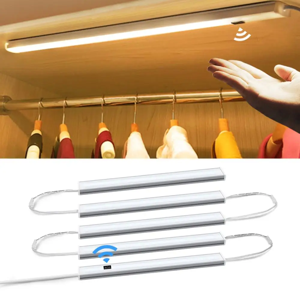 5M Connectable 110V 220V to DC 12V Kitchen Wardrobe LED Light Hand ...