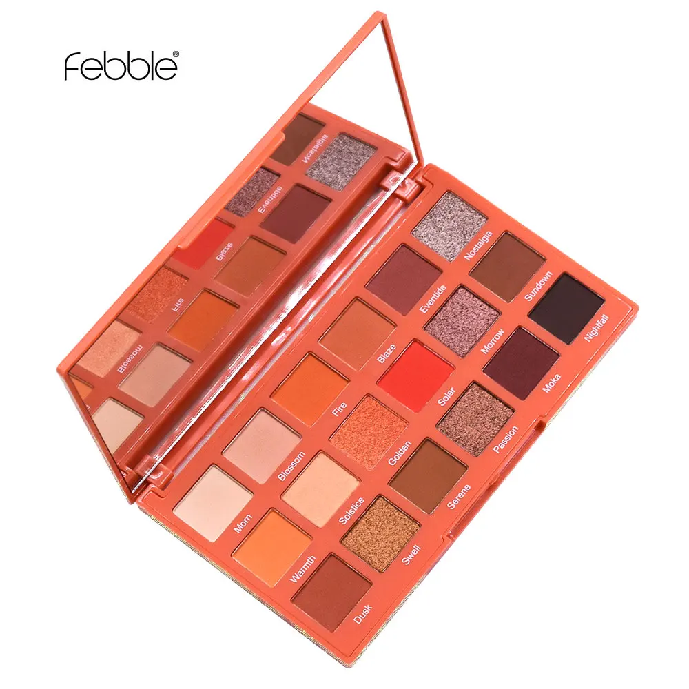 Febble-18-color-eyeshadow-palette-orange-soda-eye-shadow-shimmer-matte ...