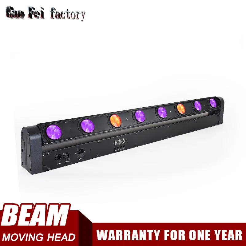 Lyre Beam 4In1 Moving Head Led Bar Beam Light 8 Heads 12W RGBW DMX ...