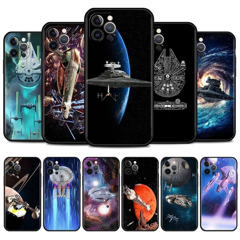 war space ship star Cell Phone Case for iPhone 11 Pro 12 13 Mini XR X 7 ...