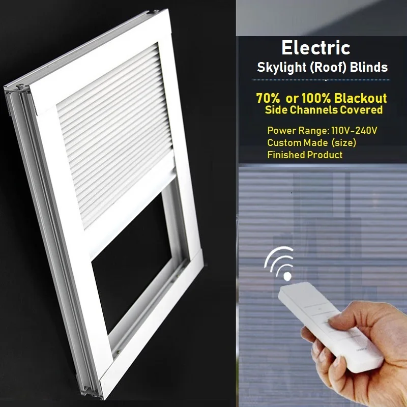Electric-Skylight-Honeycomb-Blinds-Cellular-Shades-Window-Roof-Curtains ...