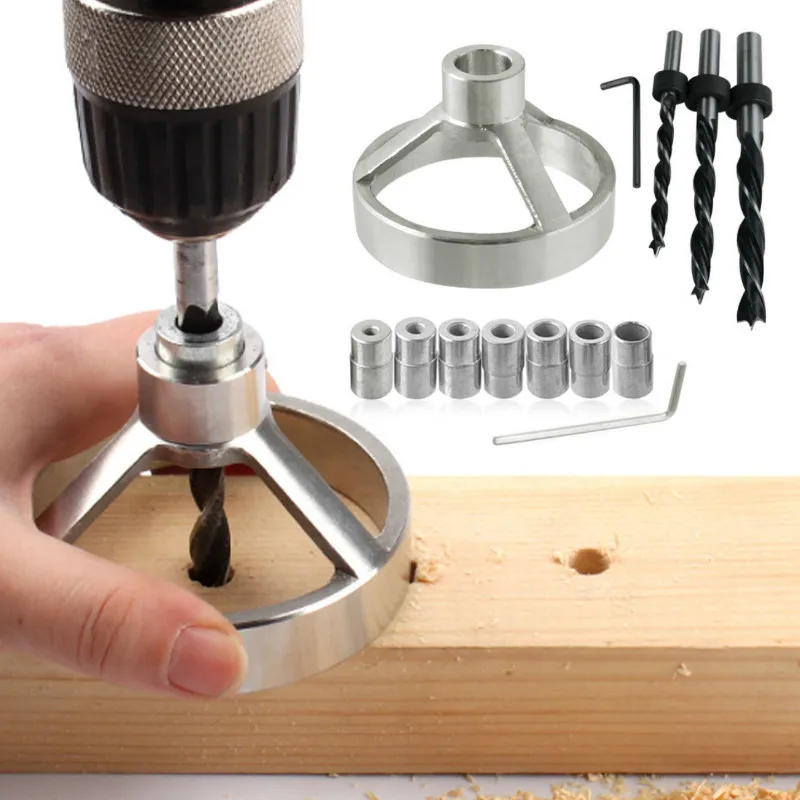 Stainless Steel Vertical Drill Guide Fixtures Pocket Hole Jig ...