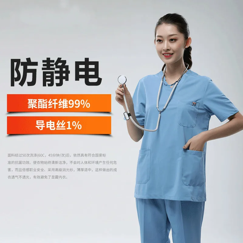 Hand-washing clothes for female doctors in scrubbing clothes, surgical ...