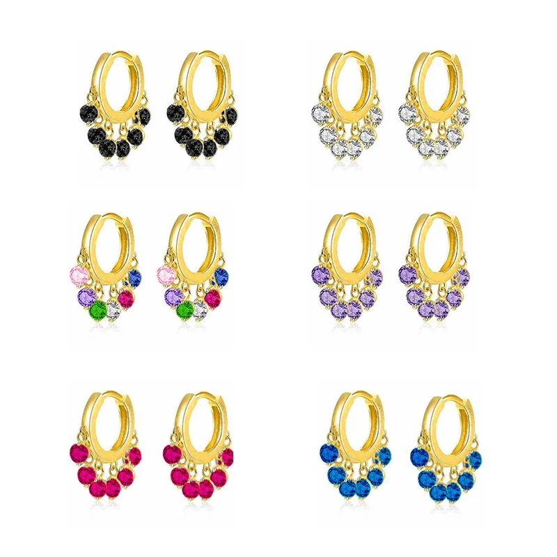 CCFJOYAS-pendientes-de-aro-de-Plata-de-Ley-925-para-mujer-aretes-peque ...