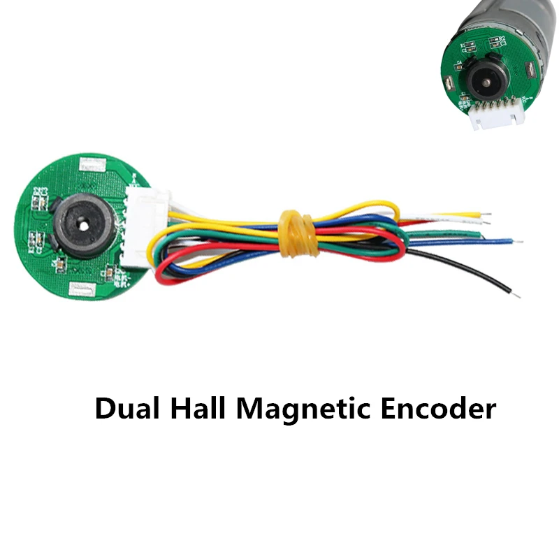 Dual Hall Magnetic Encoder For 545/555 Dc Gear Motor Diy Code Disk ...