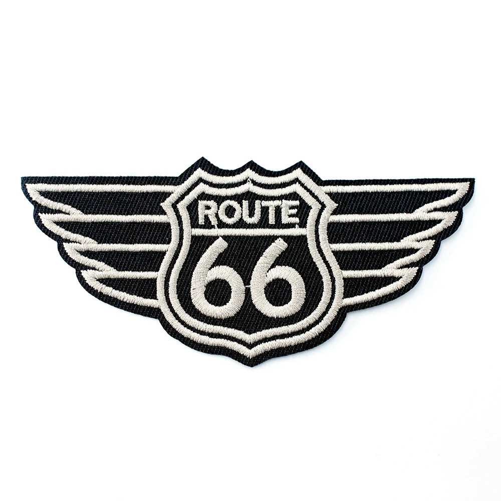 ROUTH 66ขนาด: 5.3X11.7ซม.DIY Badge แพทช์เสื้อผ้า Patch ผ้าเย็บผ้าปัก ...