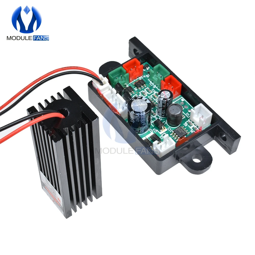DC 12V TTL Focusable 150mW 650nm 655nm 660nm Red Laser Module Diode ...