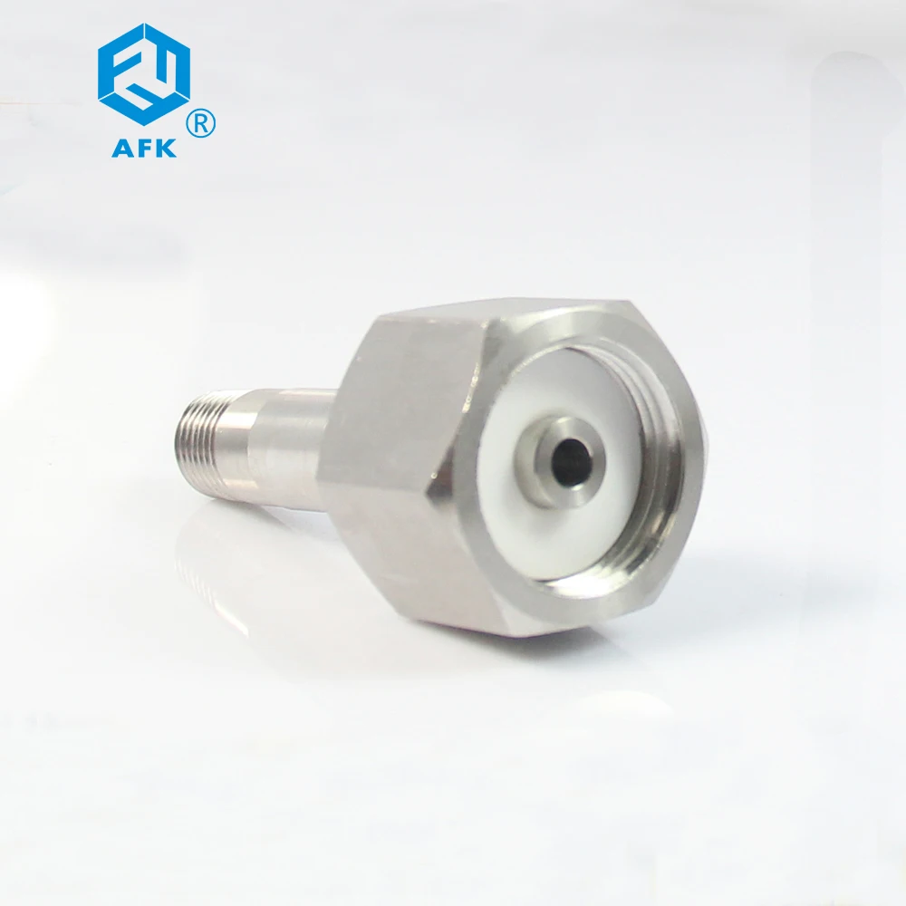 AFK DIN477 No.14 Cylinder Pipe Fittings for Mixtures in Nickel plated brass