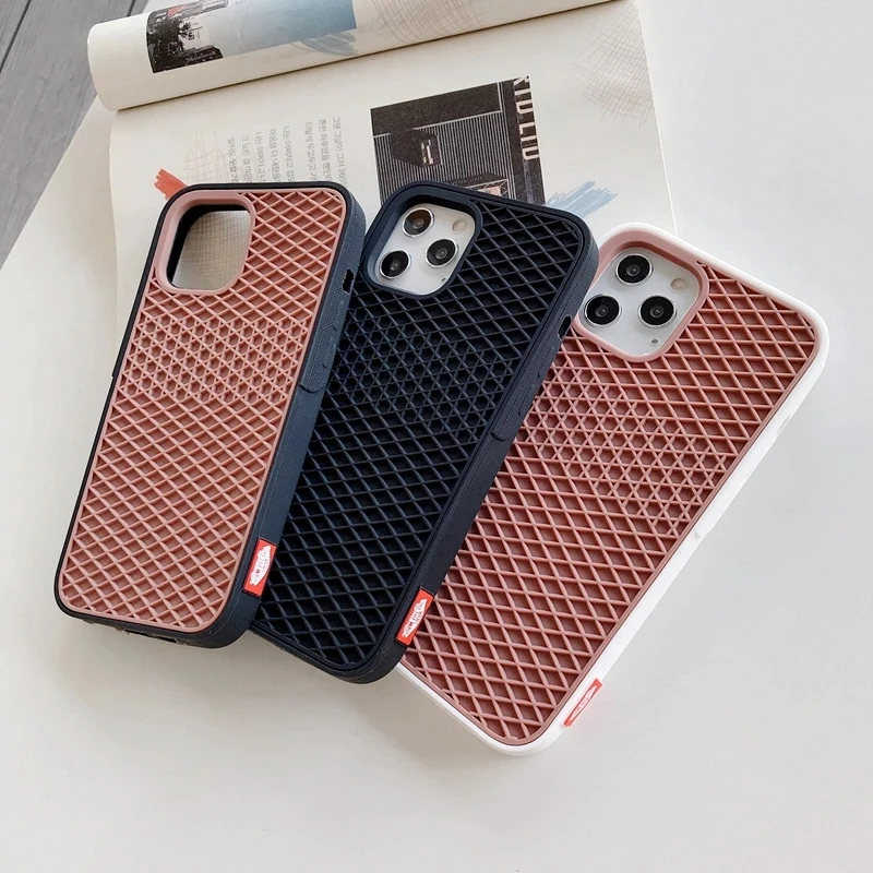 HOCE Rainbow Colorful Van Waffle Case For iPhone 13 12 11 14 Pro Max X ...