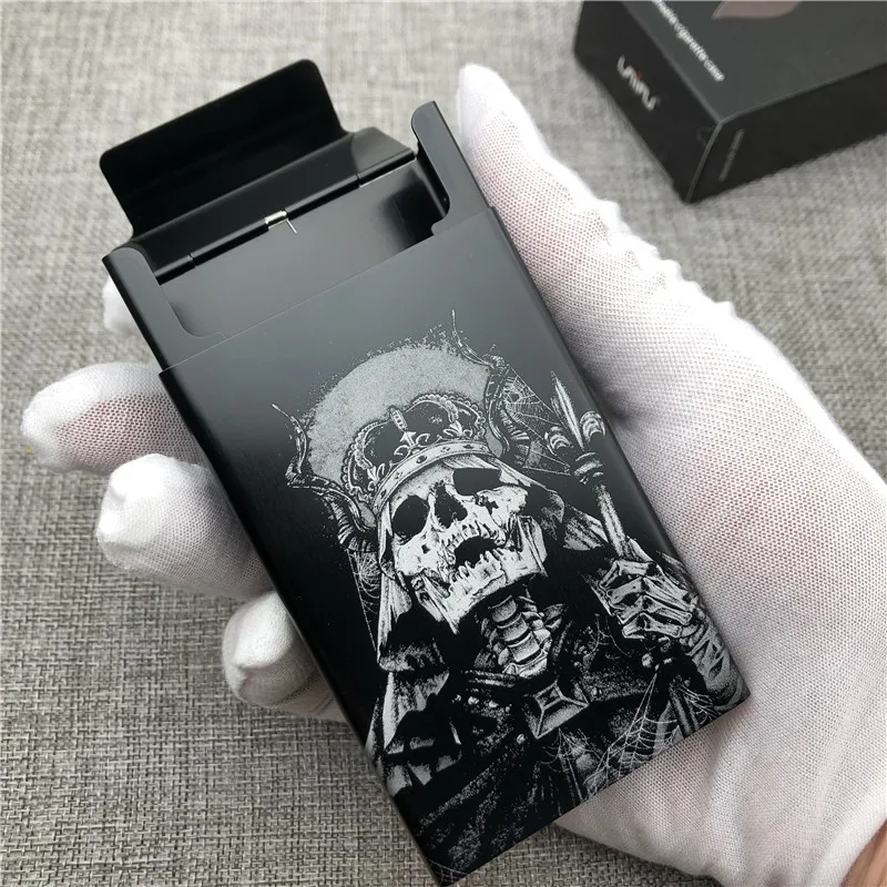 Customizd Death Style Skulls Aluminium Alloy Cigarette Case Boxes ...