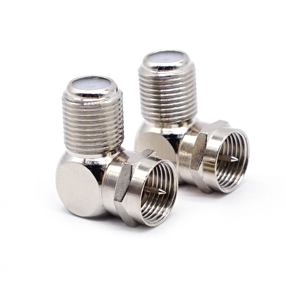 2pcs Right Angle 90 Degree Coaxial Connector Waterproof Connection F ...