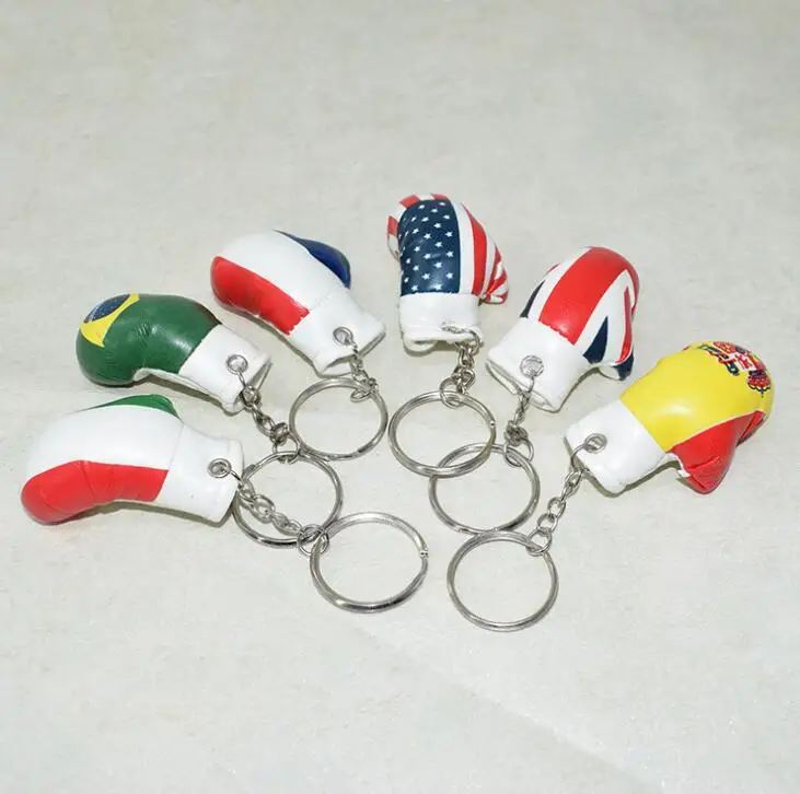 creative-fashion-Mini-boxing-keychain-National-flag-PVC-leather-italy ...